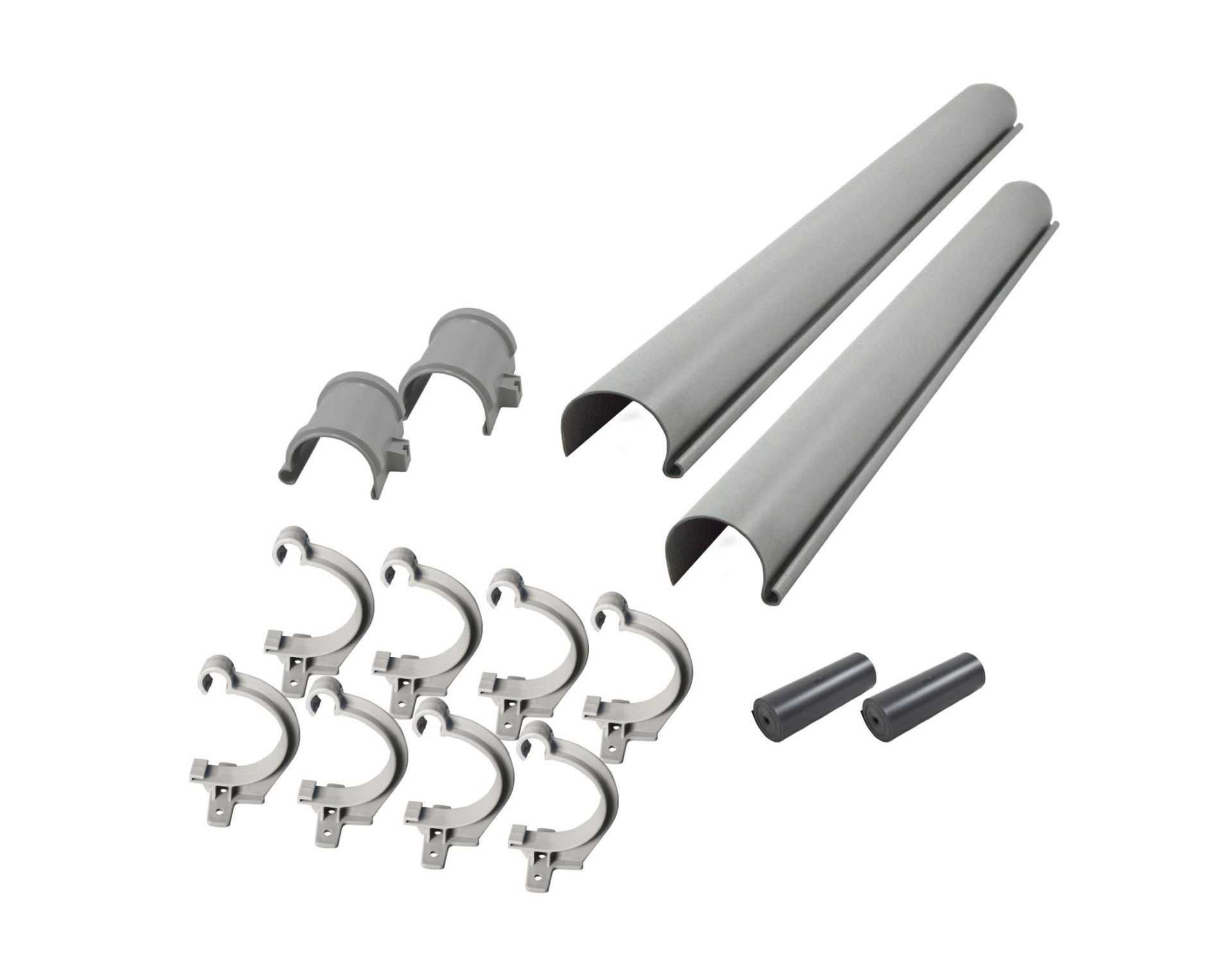 Dachrinnenpaket Dachrinnenset Regenrinne für Flachdach/Pultdach ...